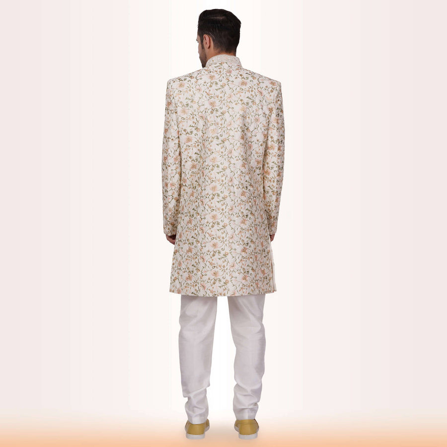 Fleur De Lis Sherwani for Men | | Chiro's By Jigyasa