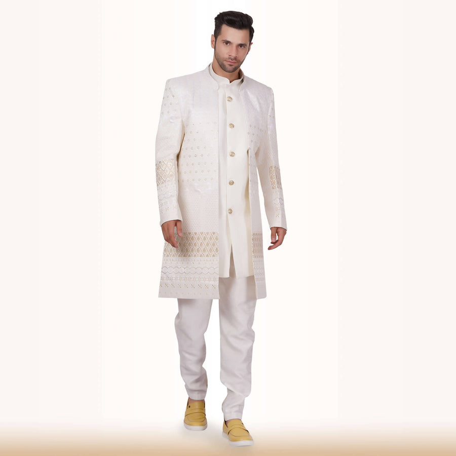 Open jacket Sherwani