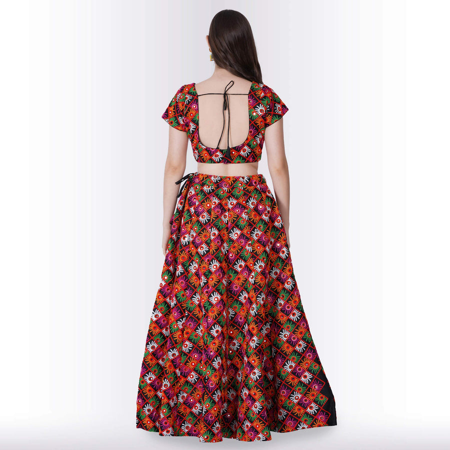 Navratri Chania Choli With Sleeves | | Chiro's By Jigyasa